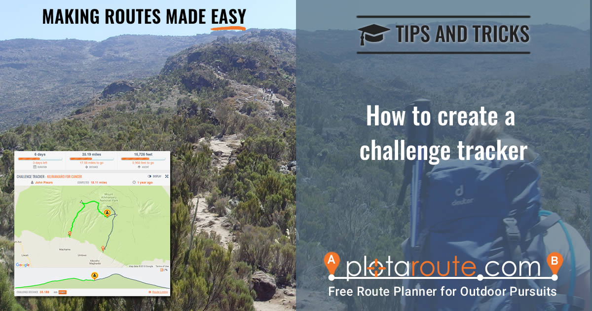 How To Create A Challenge Tracker - plotaroute.com